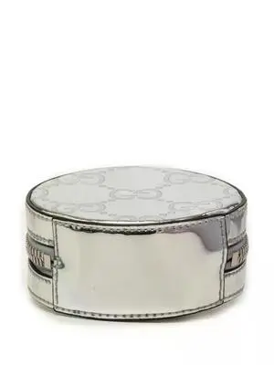 Gucci 2016-2026 Guccissima Mirror Effect Round Purse Coin Pouch