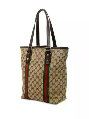 Gucci 2000-2015 Gg Canvas Web Jolicoeur Tote Bag