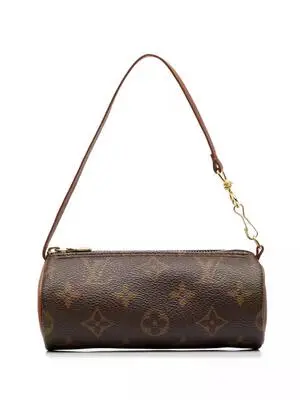 LOUIS VUITTON 1990-2010 Monogram Papillon Pochette Handbag - Brown