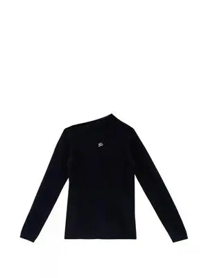 Karl Lagerfeld Karl Autograph Asymmetric-neck Sweater