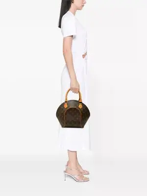 LOUIS VUITTON 1998 Monogram Ellipse Pm Handbag - Brown