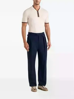 Manière De Voir Pierre Relaxed Fit Pleated Tailored Trousers