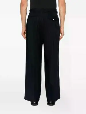 THESTROY Pinstripe Wide-leg Trousers