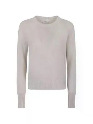 ALLUDE Crew-neck Cashmere Sweater - Neutrals
