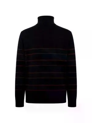 Iceberg Striped Roll-neck Sweater - Blue