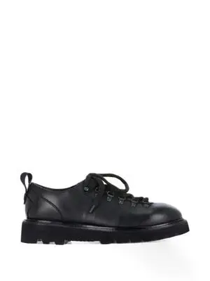 Premiata Leather Lace-up Derby Shoes - Black