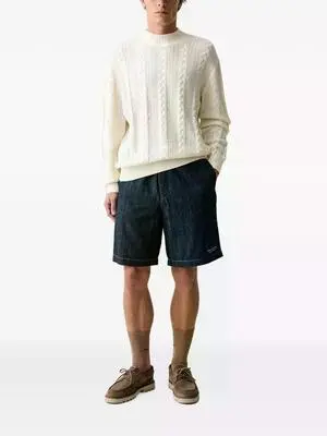 Armani Exchange Cable-knit Mock-neck Sweater