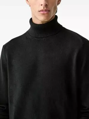 Armani Exchange Roll-neck Ribbed-trim Sweater