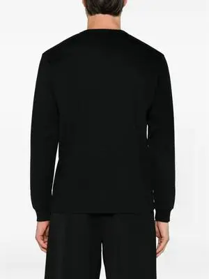 Comme Des Garçons Logo-print Chest-pocket T-shirt - Black