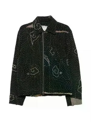 By Walid Dragon-embroidered Quilted Jacket