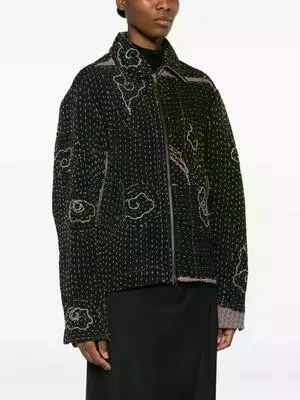 By Walid Dragon-embroidered Quilted Jacket