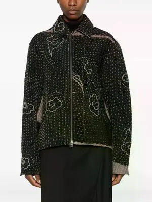 By Walid Dragon-embroidered Quilted Jacket