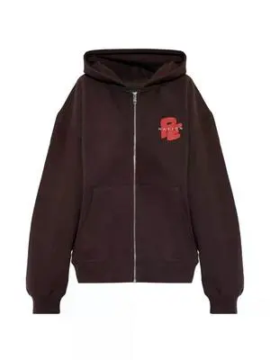 P.E Nation Tidal Logo-print Hoodie - Brown