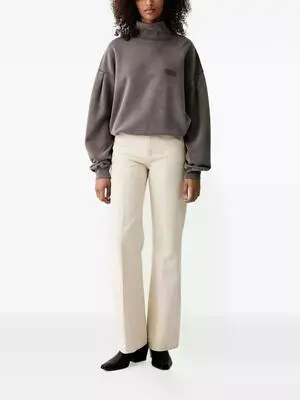 American Vintage Jitbay Logo-print High-neck Sweatshirt - Grey