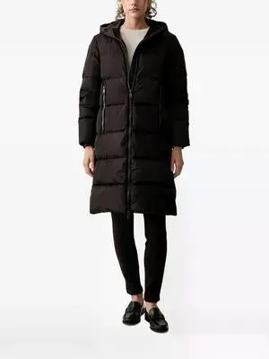 Armani Exchange Hooded Padded Parka Coat - Brown