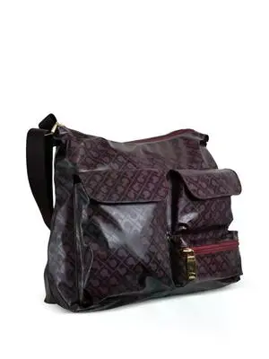 GHERARDINI Monogram-print Multi-pocket Cross Body Bag - Purple