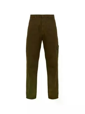 Stone Island 3100025 Ghost Logo-patch Trousers - Green