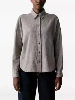 Marc O'polo Houndstooth-pattern Dropped-shoulder Shirt