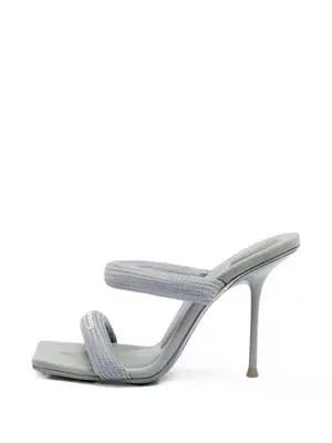 ALEXANDER WANG Julie Tubular-strap Heeled Sandals - Grey