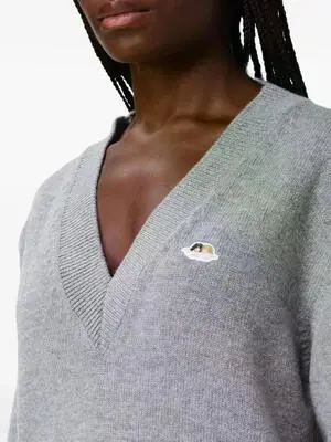 Fiorucci Angels Patch V-neck Sweater
