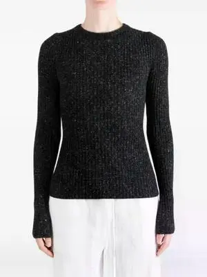Auralee Ribbed-knit Cashmere Sweater - Black