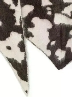 Guest In Residence Cow-print Triangular Scarf