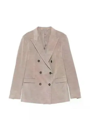 Tagliatore Double-breasted Corduroy Blazer - Neutrals