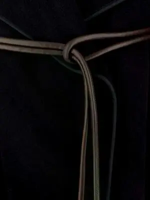 CO.GO Belted Shawl-lapel Coat