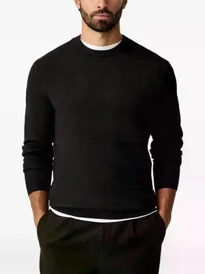 Armani Exchange Textured-knit Sweater - Brown