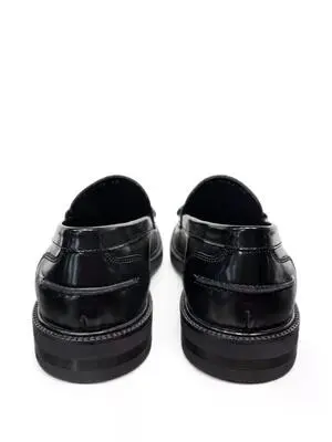 POCHE PARIS Cipele Polished Leather Loafers - Black