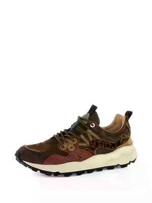 FLOWER MOUNTAIN Yamano 3 Leopard-print Sneakers - Brown