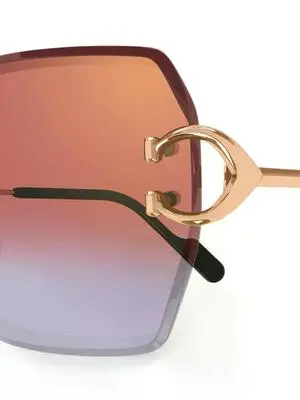 Cartier Geometric-frame Sunglasses