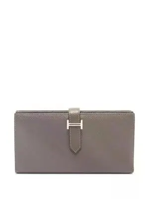 Hermès 2022 Bearn Soufflet Bi-fold Wallet - Grey