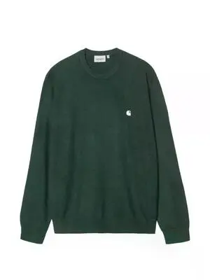Carhartt Work In Progress Madison Logo-embroidered Crew-neck Sweater - Green