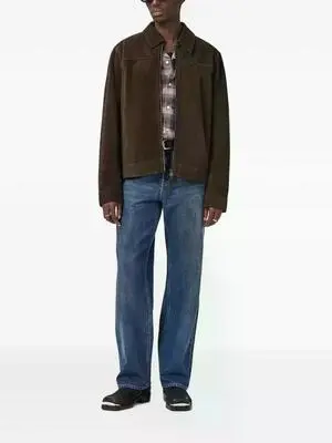 ALLSAINTS Rhone Suede Zip-up Jacket