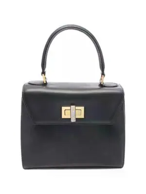 Celine 2000s Turn-lock Tote Bag - Black