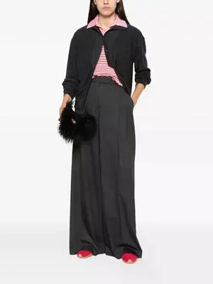 MSGM Pleated Wide-leg Trousers
