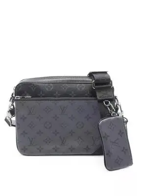 LOUIS VUITTON 2021 Trio Monogram Eclipse Messenger Bag - Grey