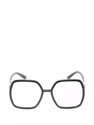 Gucci 2010s Horsebit Square Glasses - Black