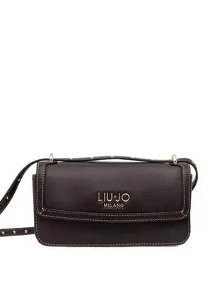 Liu Jo Logo-plaque Studded-strap Shoulder Bag - Brown