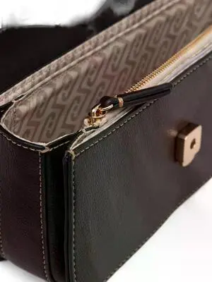 Liu Jo Logo-plaque Studded-strap Shoulder Bag - Brown
