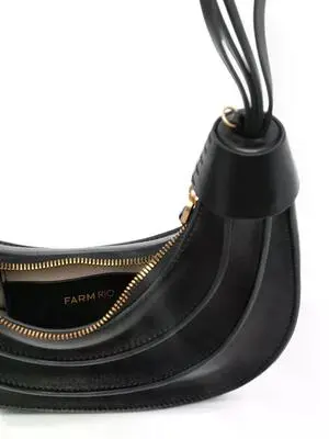Farm Rio Small Mezzaluna Leather Shoulder Bag