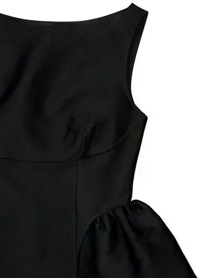 Roland Mouret Taffeta Gathered-hem Top