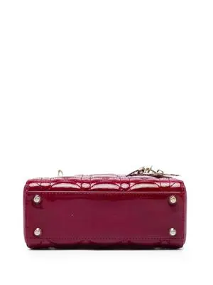 Dior 2017 Mini Patent Cannage Lady Satchel