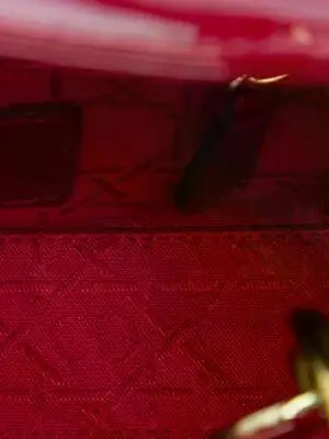 Dior 2017 Mini Patent Cannage Lady Satchel