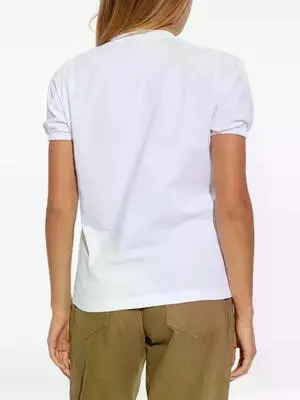 Dsquared2 Logo-embroidered Puff-sleeve T-shirt