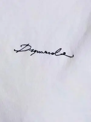Dsquared2 Logo-embroidered Puff-sleeve T-shirt