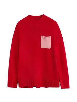 Chinti & Parker Chest-pocket Sweater - Red
