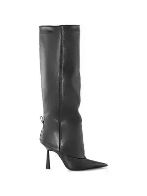 GIABORGHINI Point-toe Knee-high Boots - Black