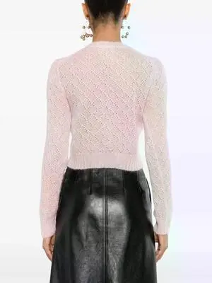 JIL SANDER Open-knit Cropped Sweater